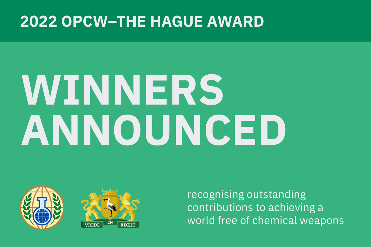 The OPCW-The Hague Award announced: First responders training centres ...